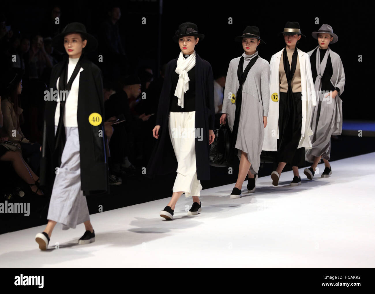 Shenzhen, China's Guangdong Province. 7th Jan, 2017. Models show ...