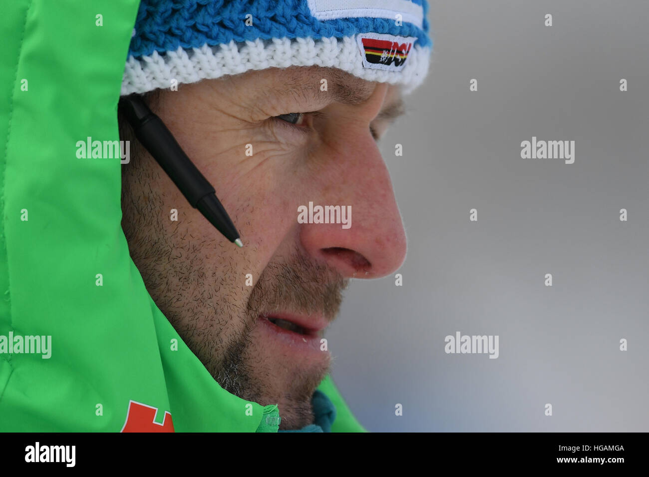 Oberhof, Germany. 07th Jan, 2017. German biathlon trainer Mark Kirchner ...