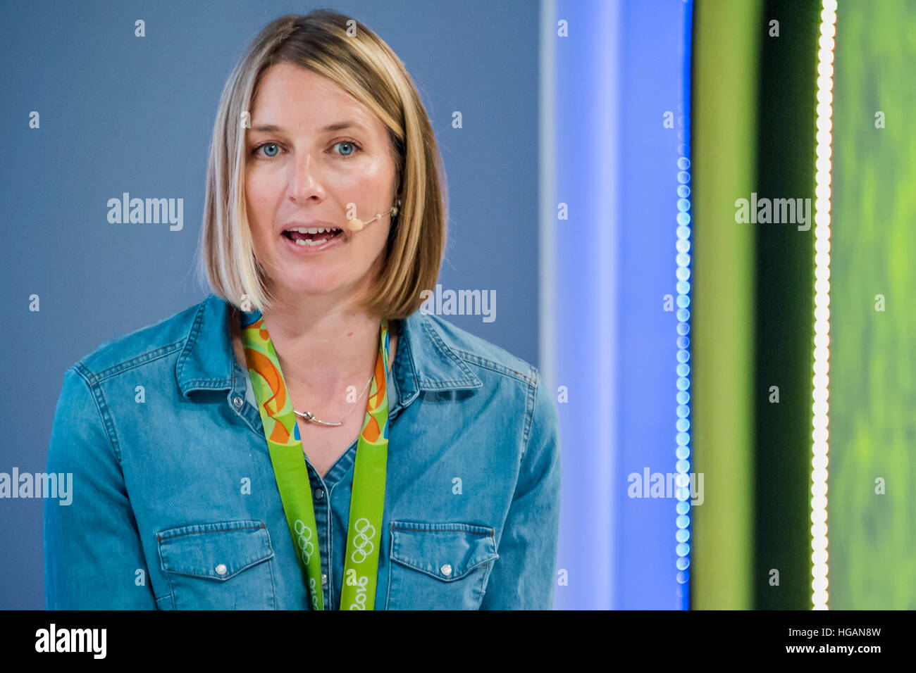London, UK. 7th January, 2017. Saskia Clark, Rio Olympic Gold Medalist ...