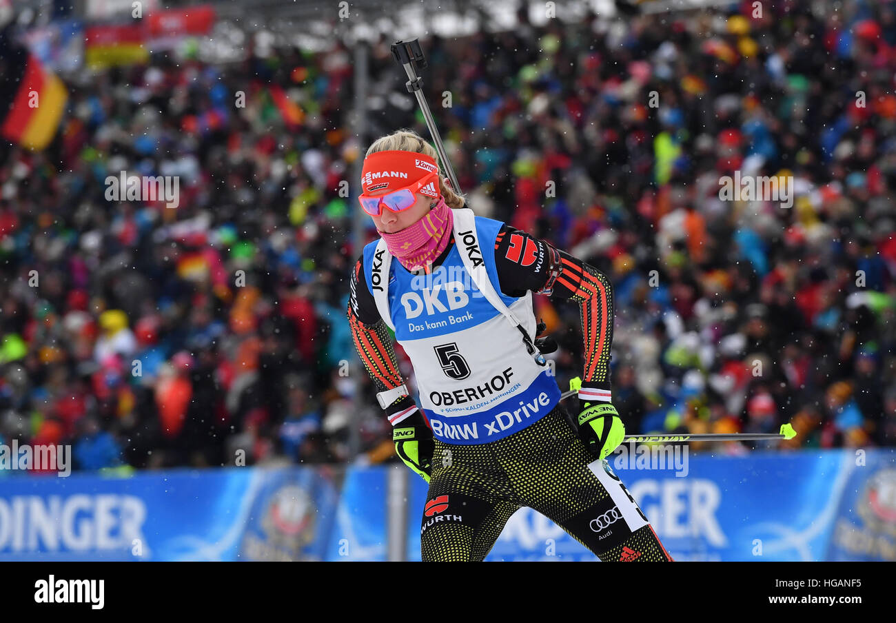 Oberhof, Germany. 7th Jan, 2017. Maren Hammerschmidt of Germany on her ...