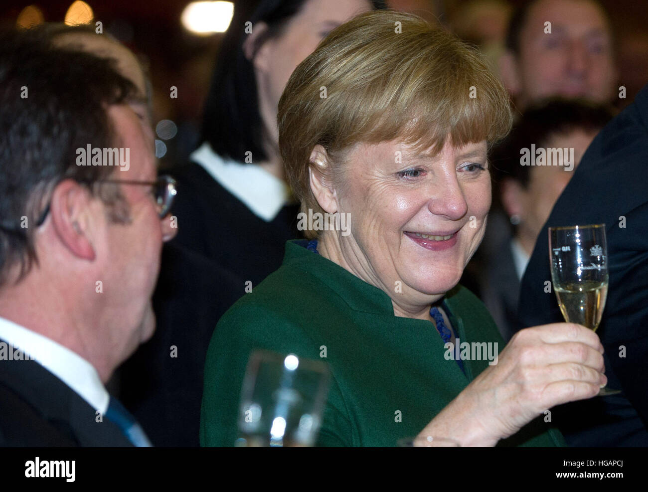 Trinwillershagen, Germany. 6th Jan, 2017. German Chancellor Angela ...