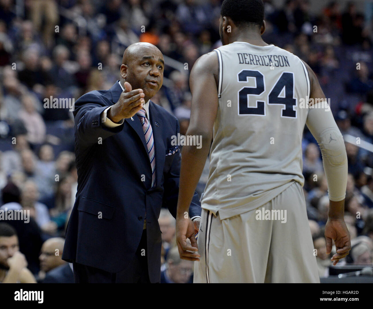 Washington, DC, USA. 7th Jan, 2017. 20170107 - Georgetown head coach ...