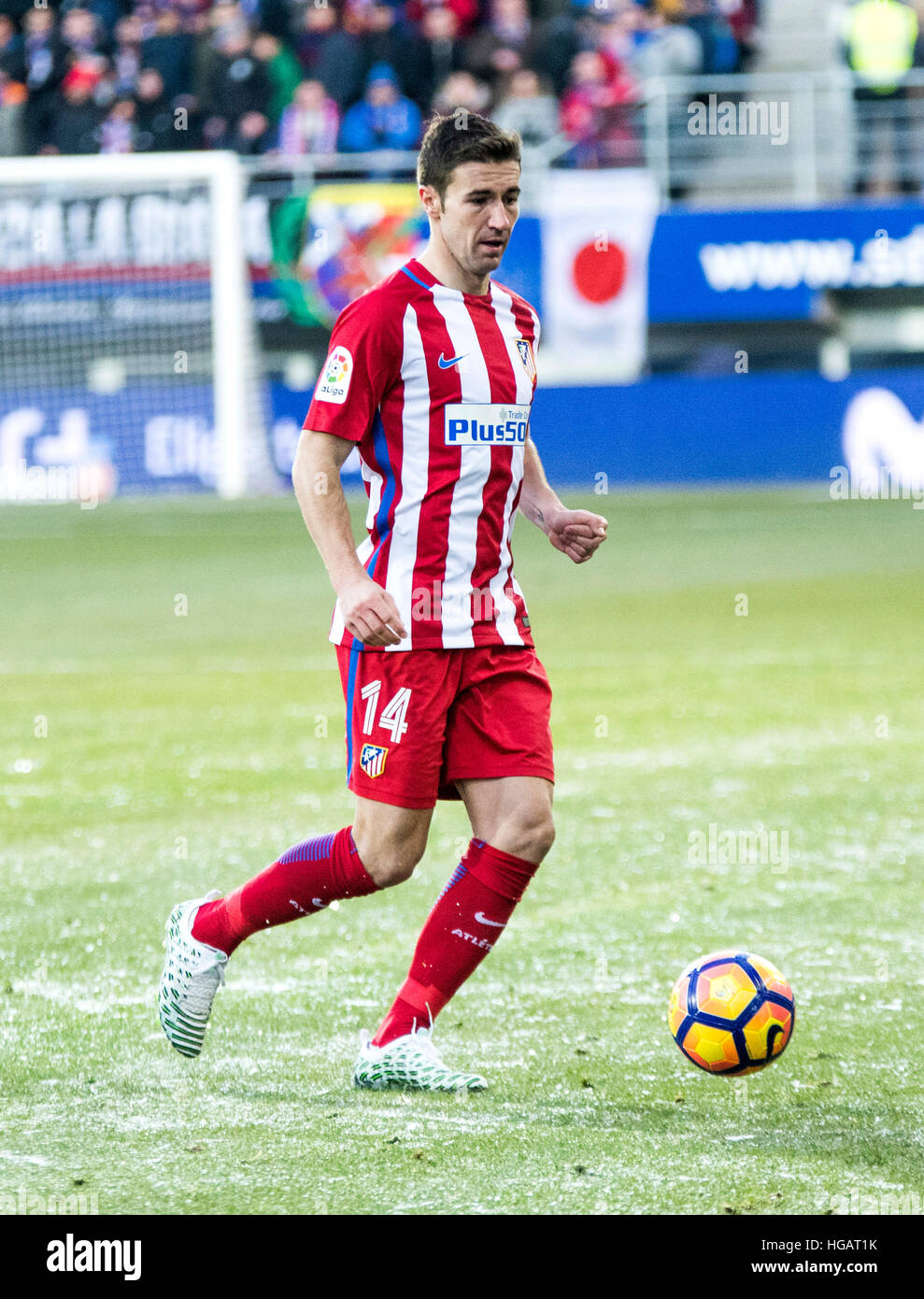 Eibar, Spain. 7th January, 2017. Gabi Fernandez (Mildfierder, Atletico ...