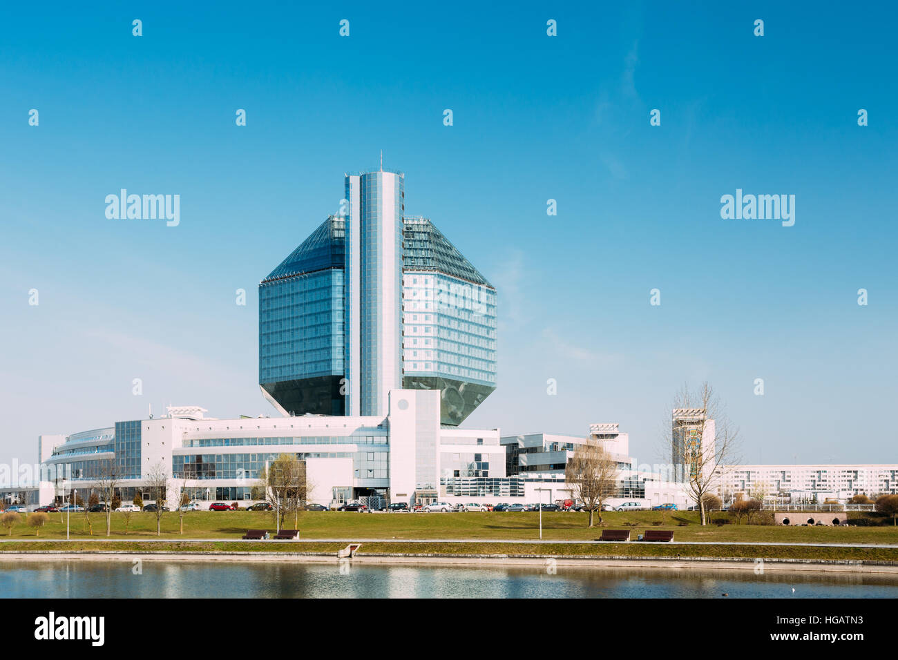 Minsk, Belarus. Building Of National Library Of Belarus In Minsk ...