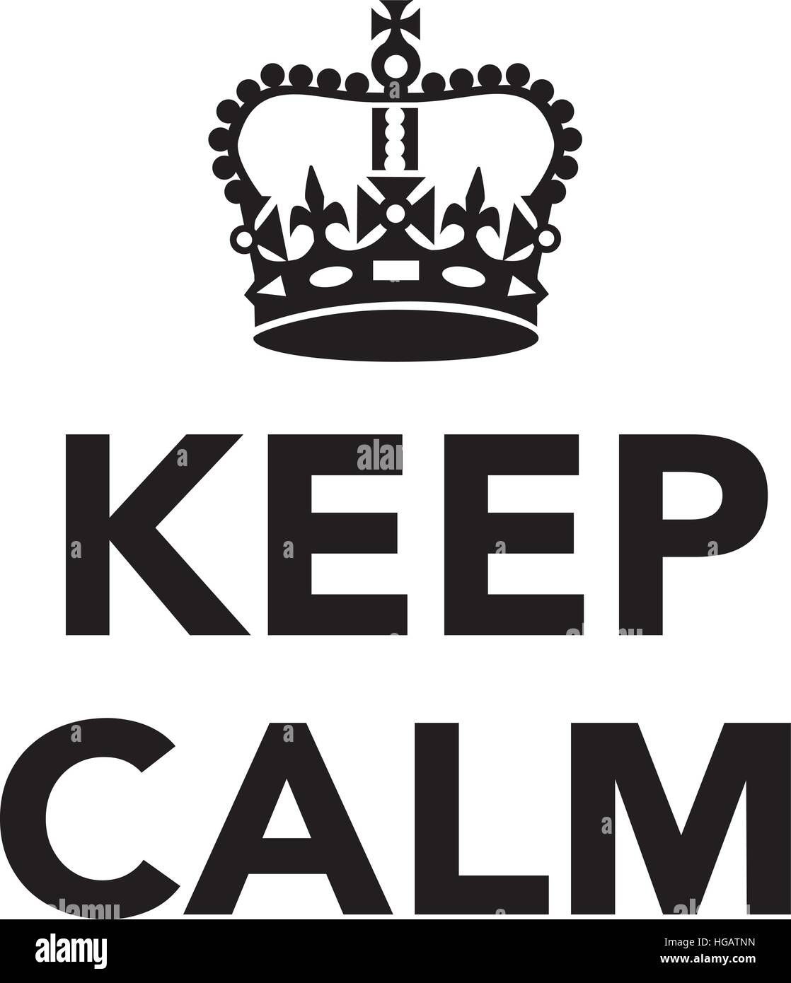Keep calm with crown Stock Vector Image & Art - Alamy