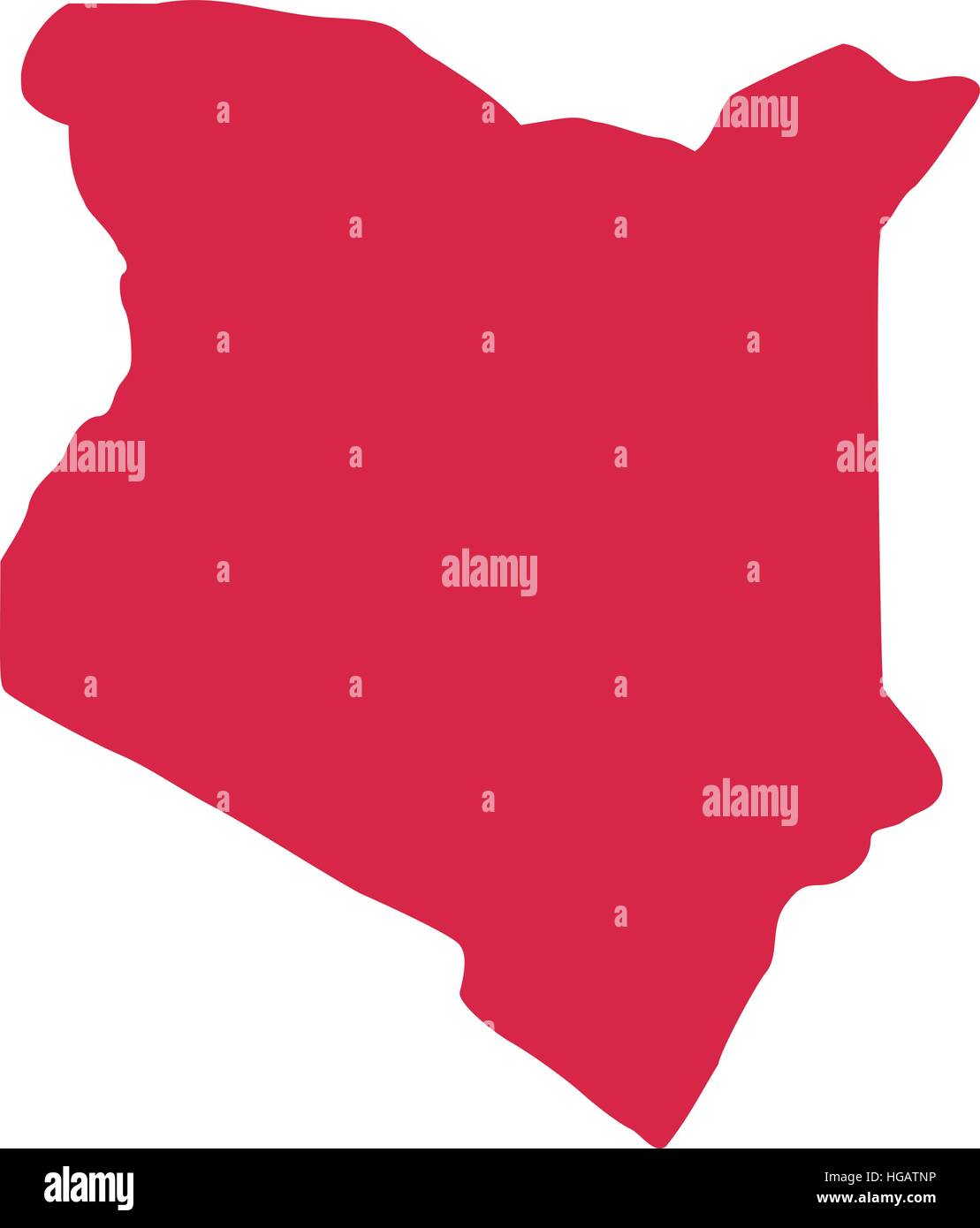 Kenya map Stock Vector Images - Alamy