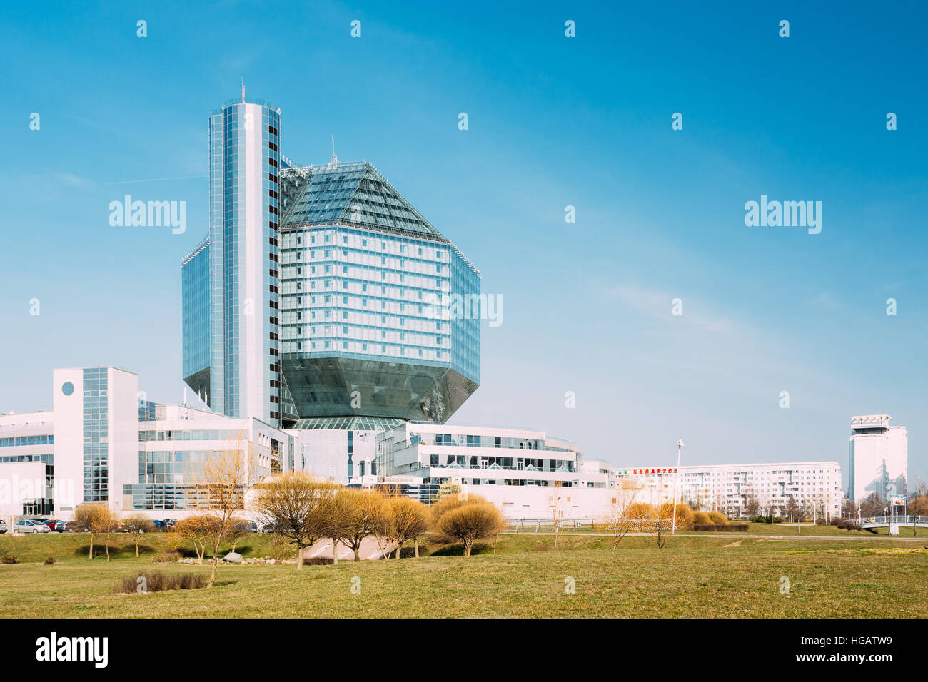 Minsk, Belarus. Building Of National Library Of Belarus In Minsk ...