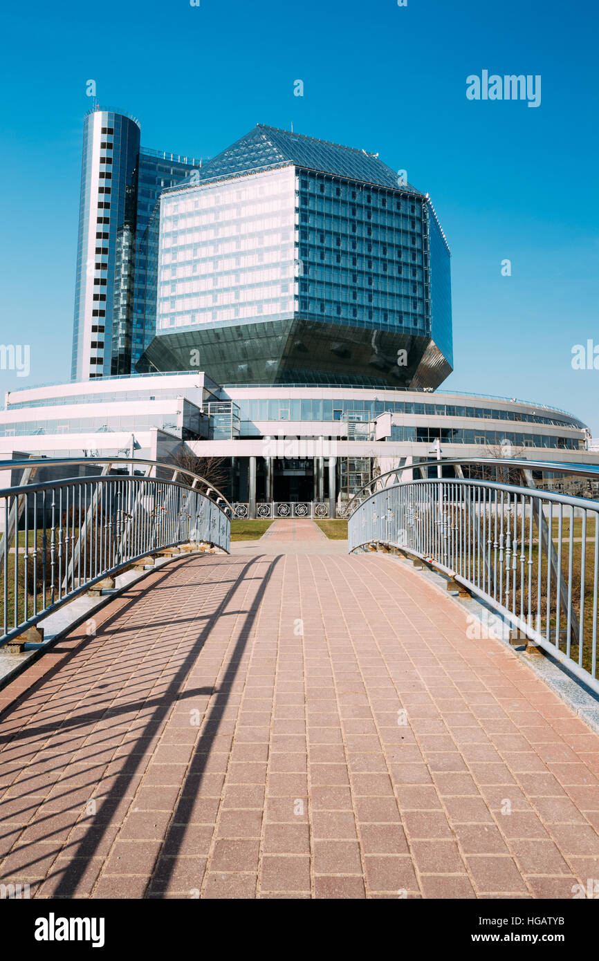 Minsk, Belarus. Building Of National Library Of Belarus In Minsk ...