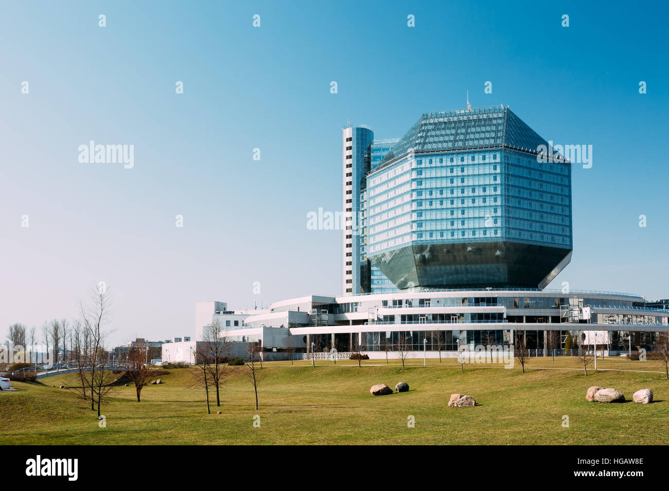 Minsk, Belarus. Building Of National Library Of Belarus In Minsk ...