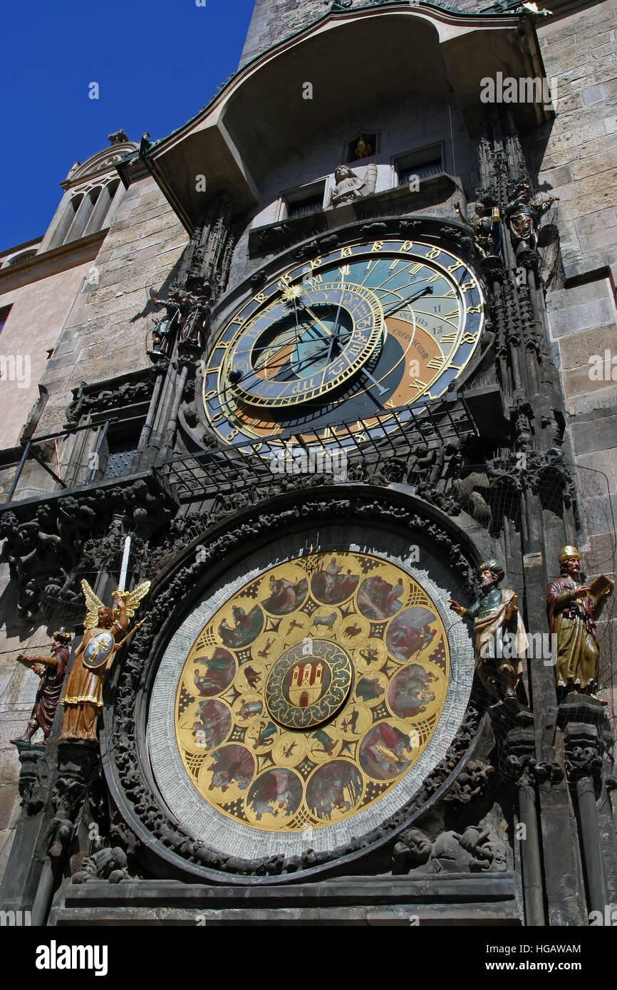 Astronomy clock. Old astronomy clock. Vintage astronomy clock Stock ...