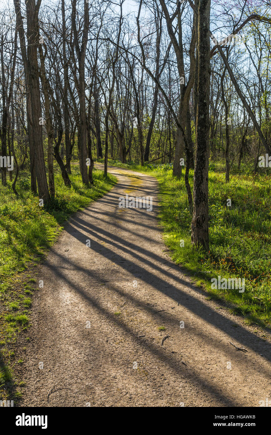 Walking the trail around the perimeter of the Mound City Group, where a ...