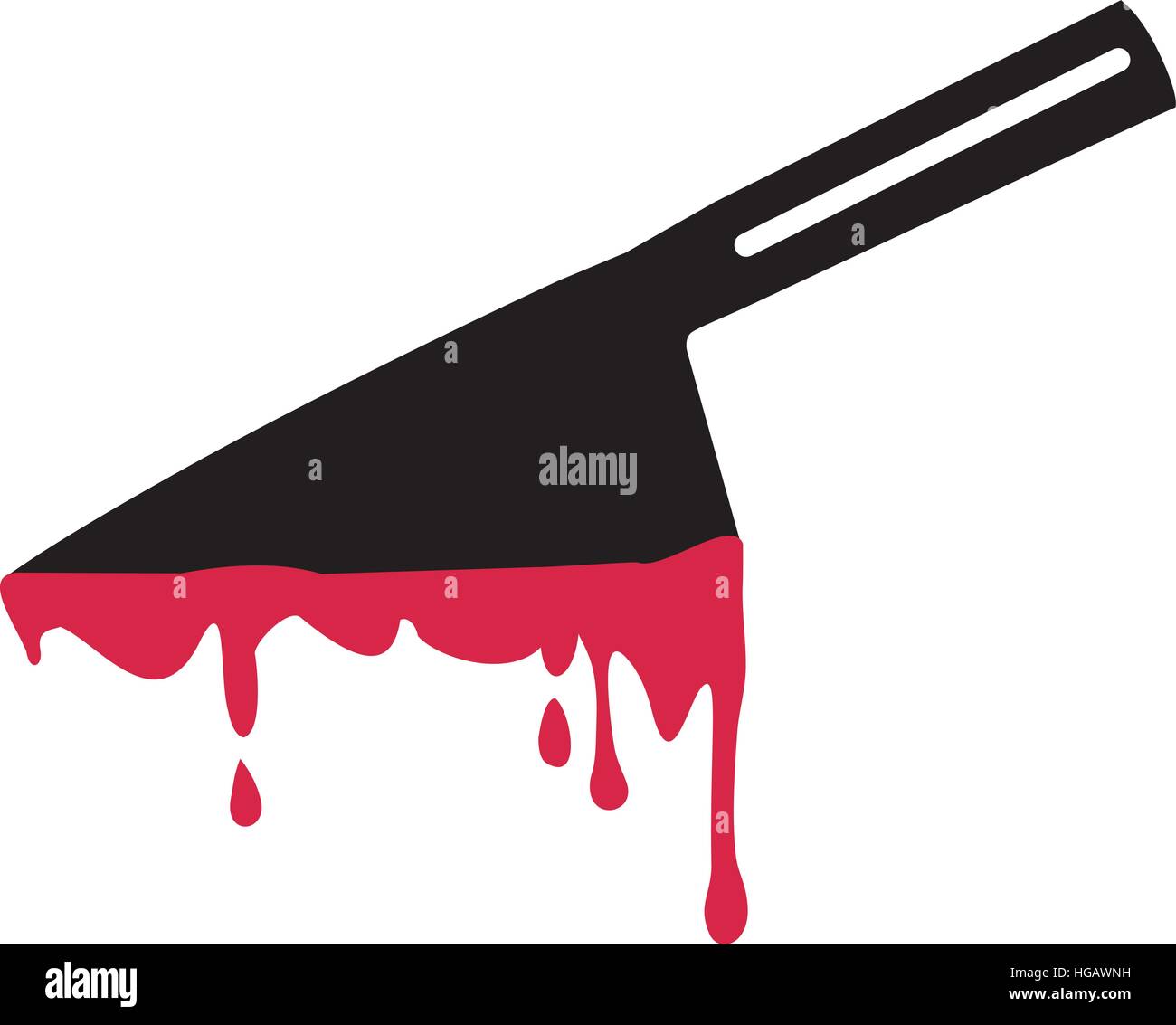 Bloody knife in body Stock Vector Images - Alamy