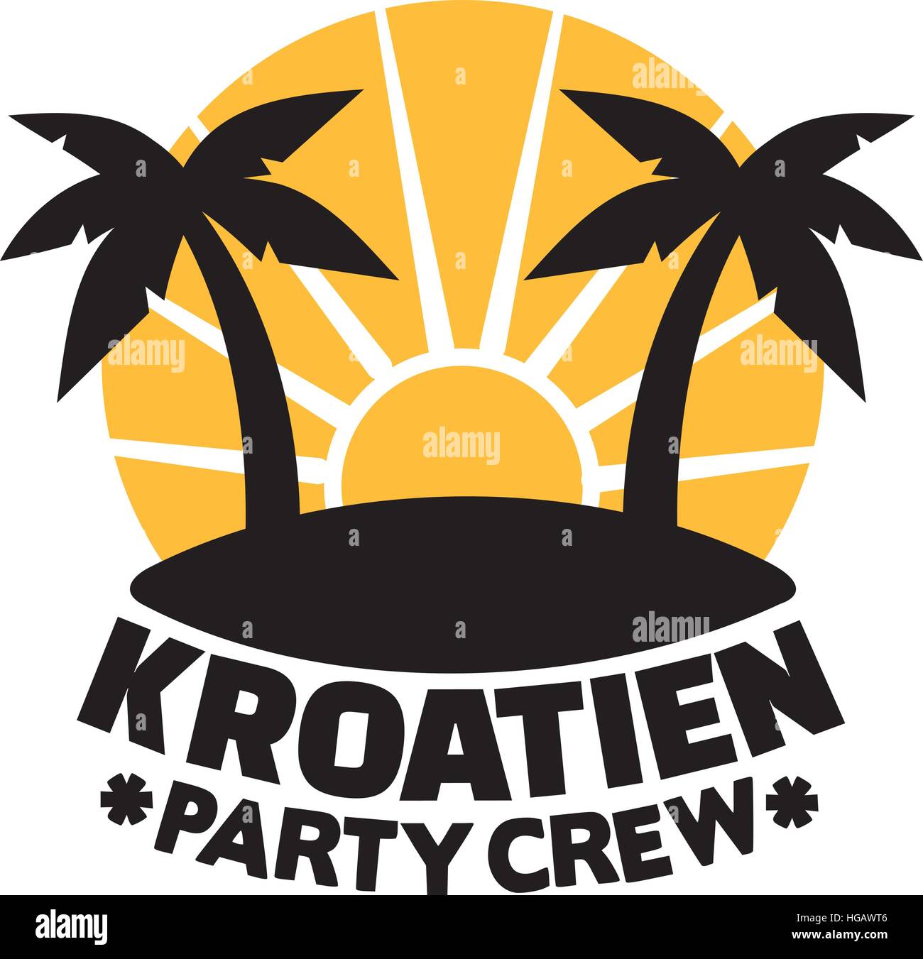 Croatia party crew - german Stock Vector Image & Art - Alamy