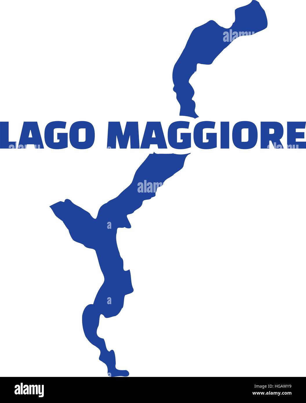Lago maggiore map hi-res stock photography and images - Alamy
