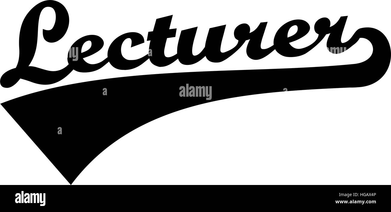 Lecturer retro font Stock Vector Image & Art - Alamy