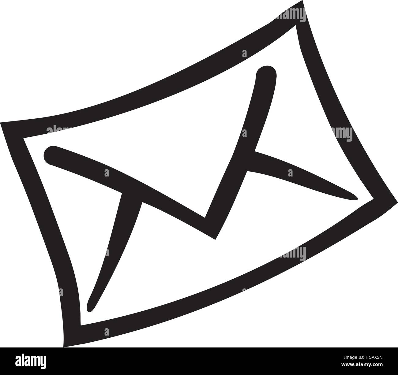 Abstract envelope letter icon Stock Vector Image & Art - Alamy