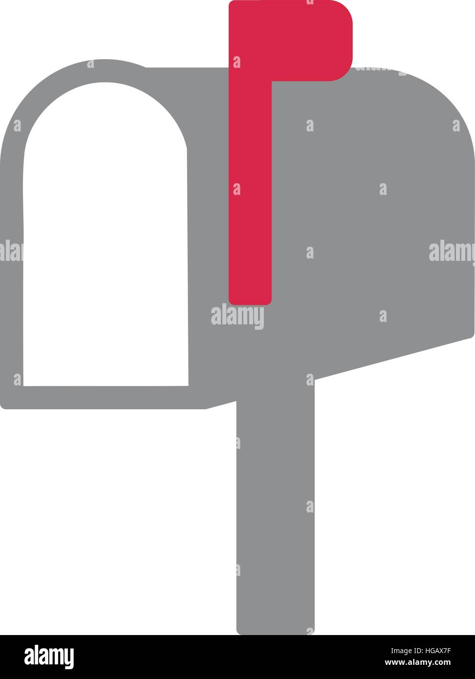 Red letter box letterbox Stock Vector Images - Alamy