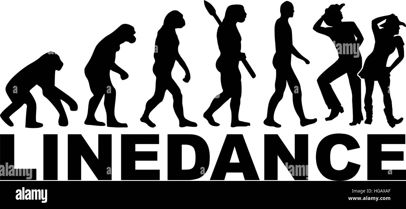 Evolution Line dance Stock Vector Image & Art - Alamy