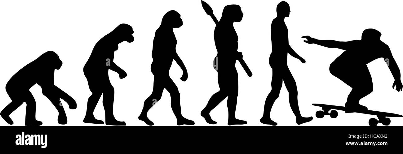 Evolution skateboarding hi-res stock photography and images - Alamy