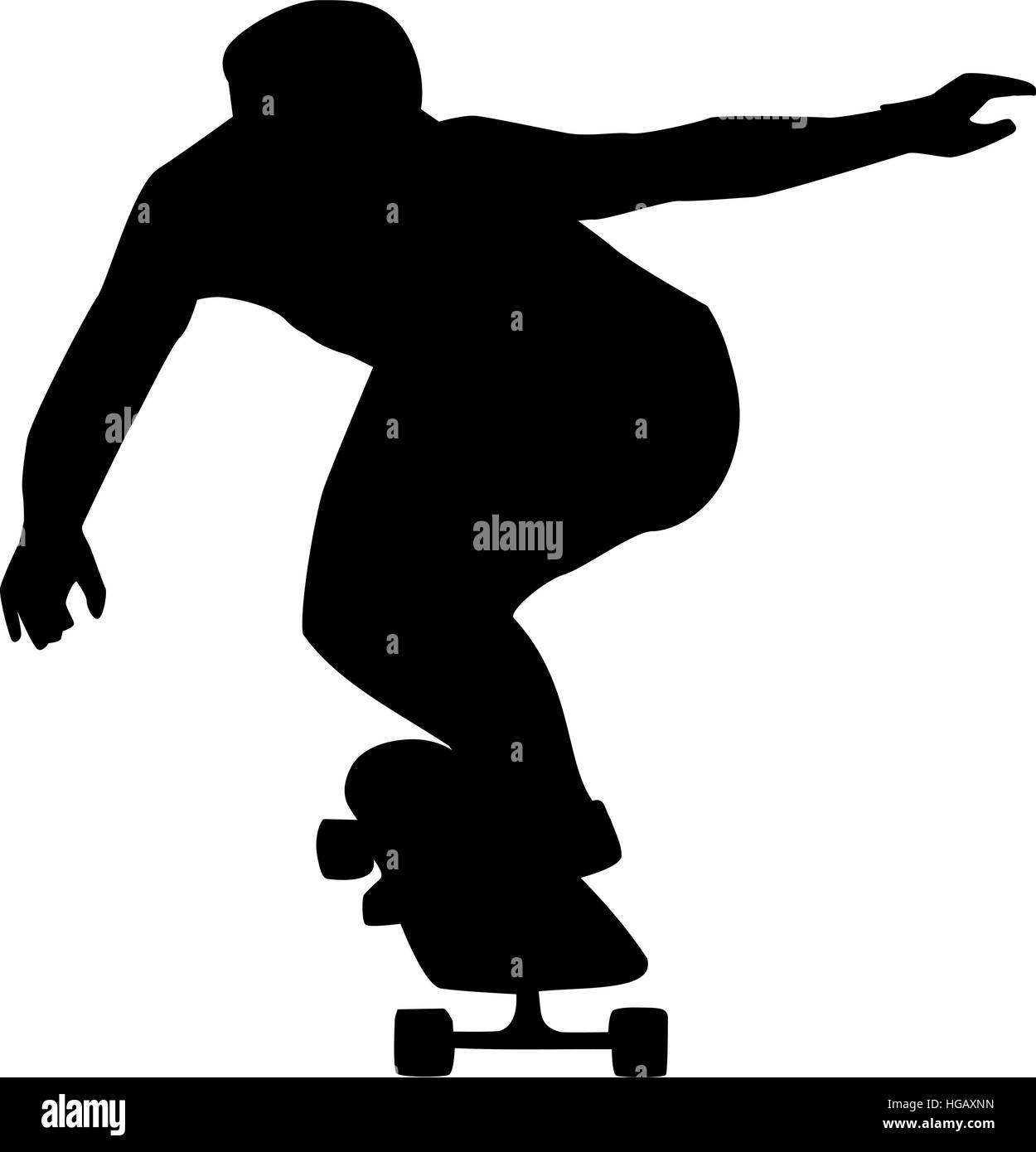 Longboard skater Stock Vector Images - Alamy