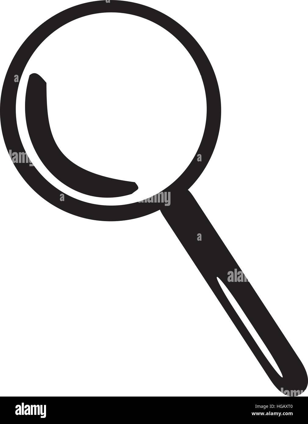 Magnifier icon Stock Vector Images - Alamy