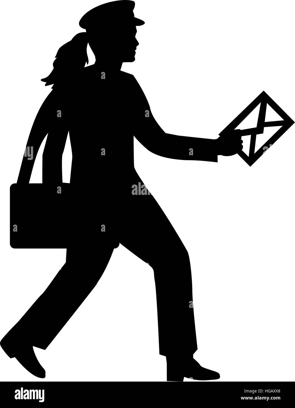 Letter postman Cut Out Stock Images & Pictures - Alamy