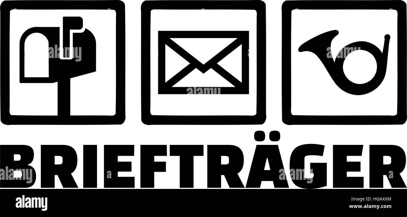 German postman Stock Vector Images - Alamy
