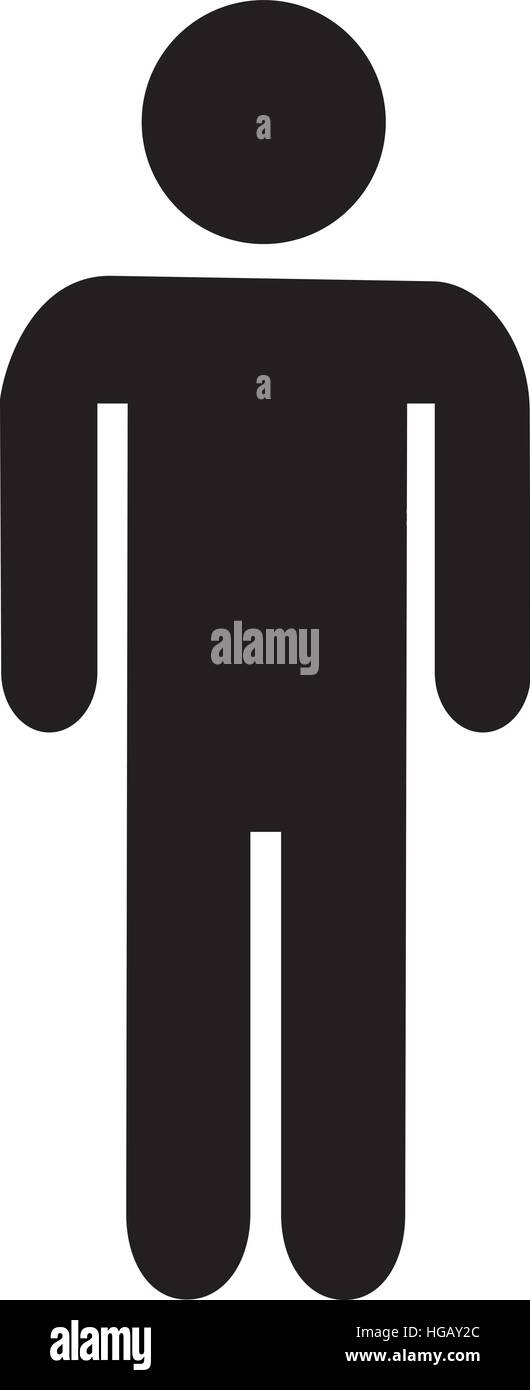 Standing man pictogram Stock Vector Image & Art - Alamy