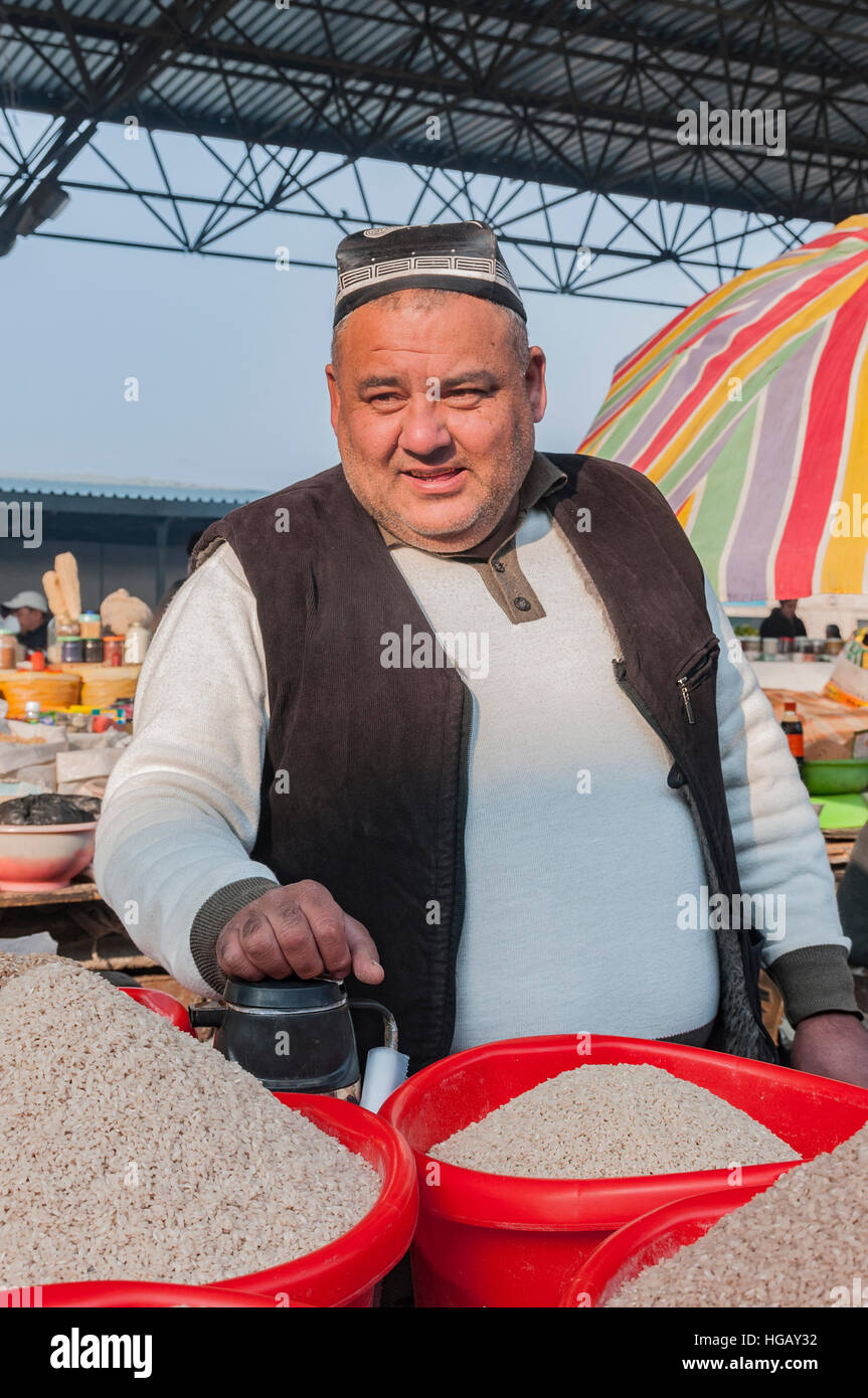 Central Asia, Uzbekistan, Fergana Valley, Margilan Stock Photo - Alamy