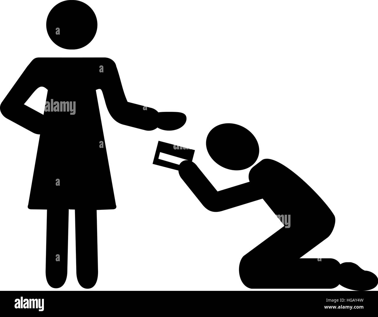 Very rich woman with man Stock Vector Images - Alamy