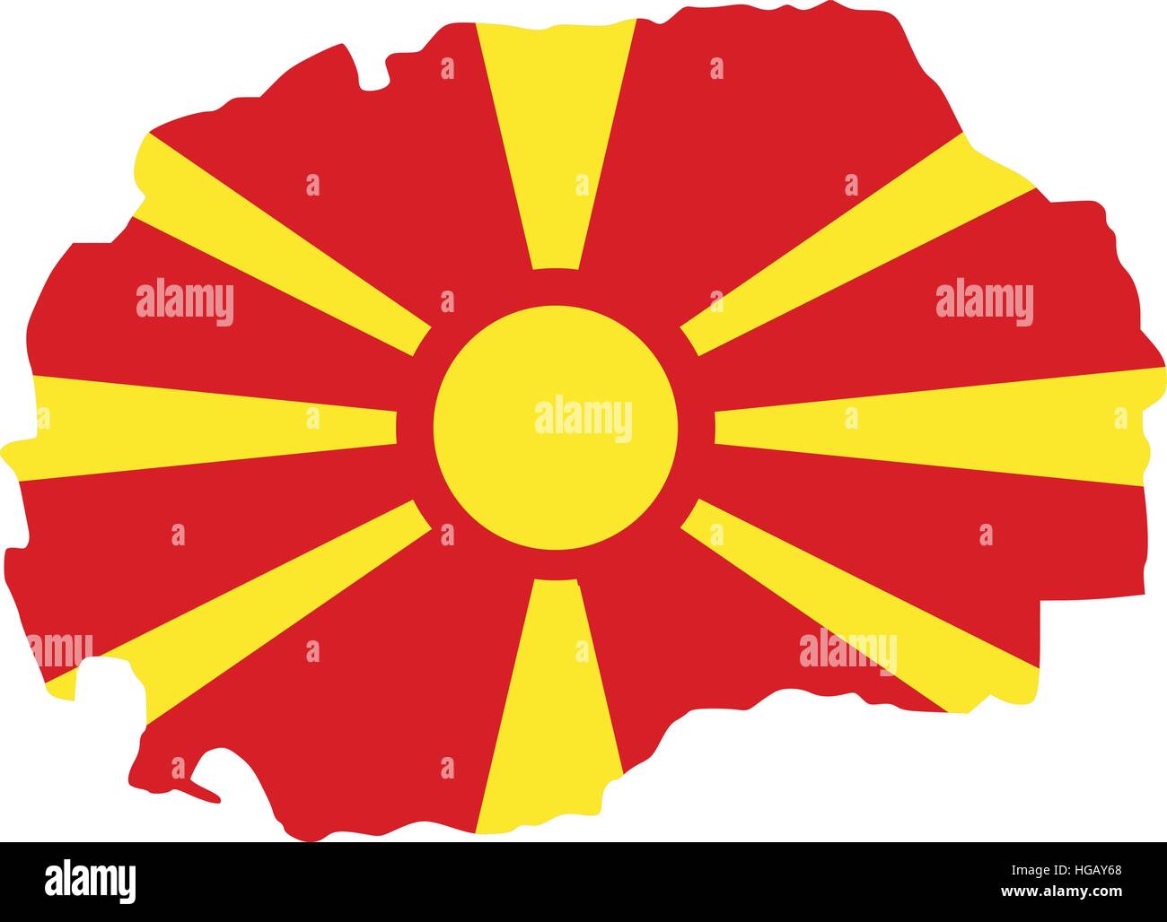Macedonia Map Vector Stock Photos & Macedonia Map Vector Stock Images ...