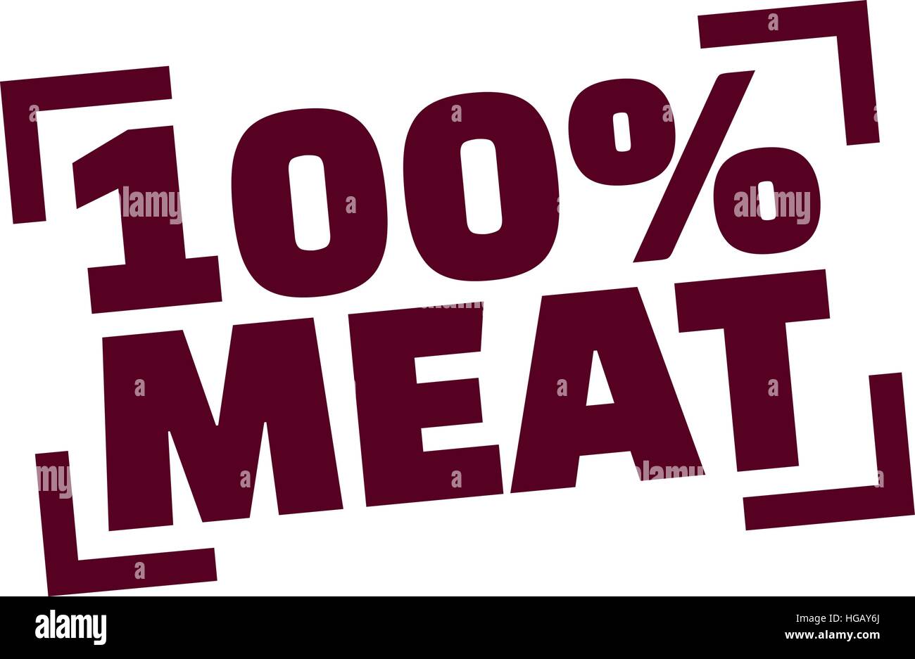 100 percent beef Stock Vector Images - Alamy