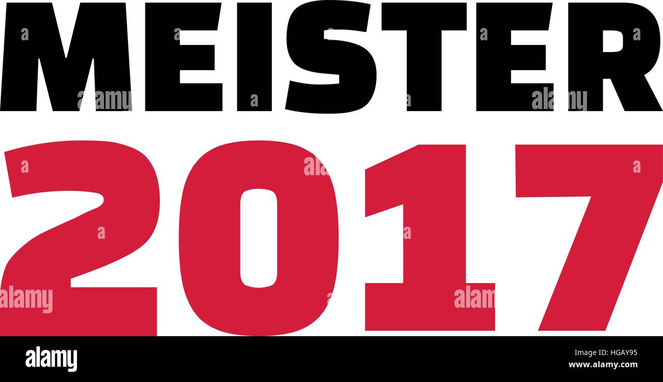 Master title 2017 german Stock Vector Image & Art - Alamy