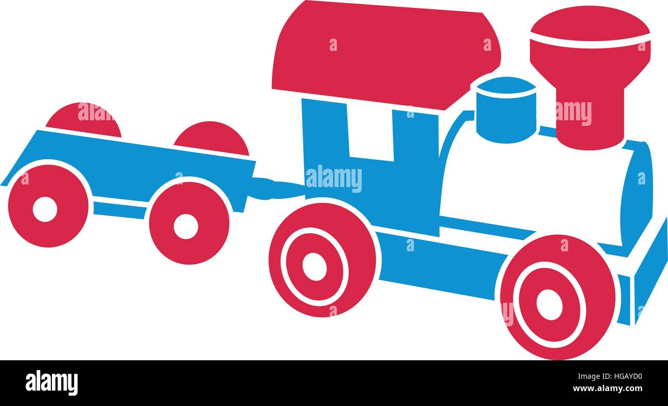 Toy train symbol Stock Vector Images - Alamy