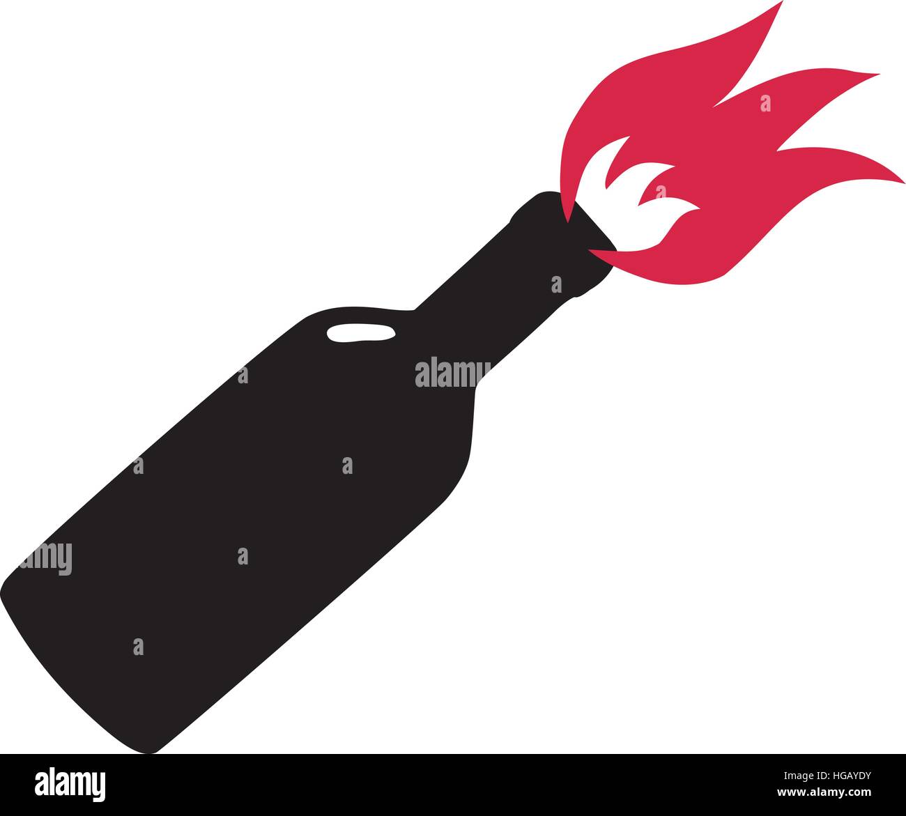 Molotov cocktail isolated Stock Vector Images - Alamy