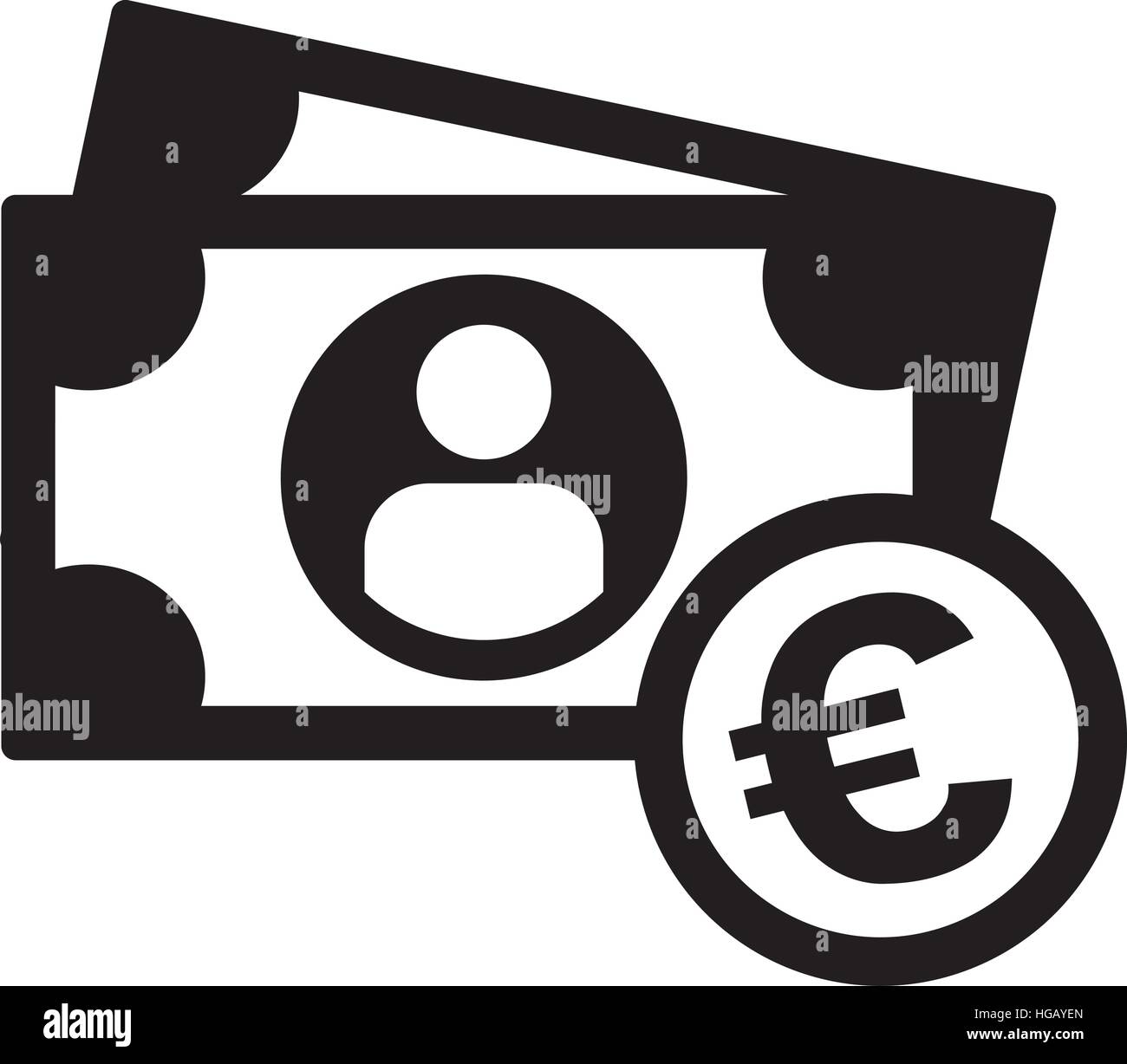 Euro bank note Stock Vector Images - Alamy