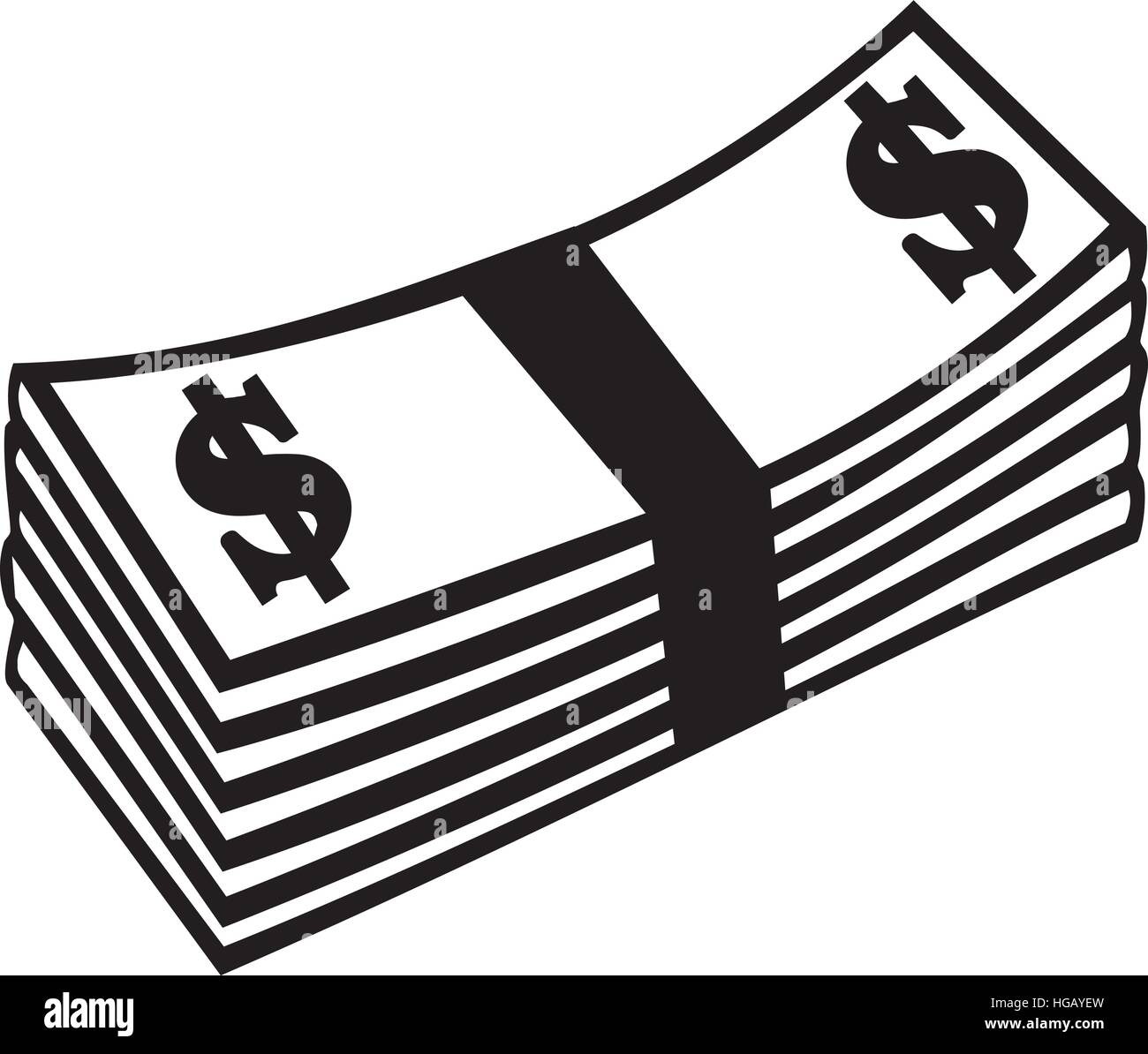 Cash notes icon Stock Vector Images - Alamy