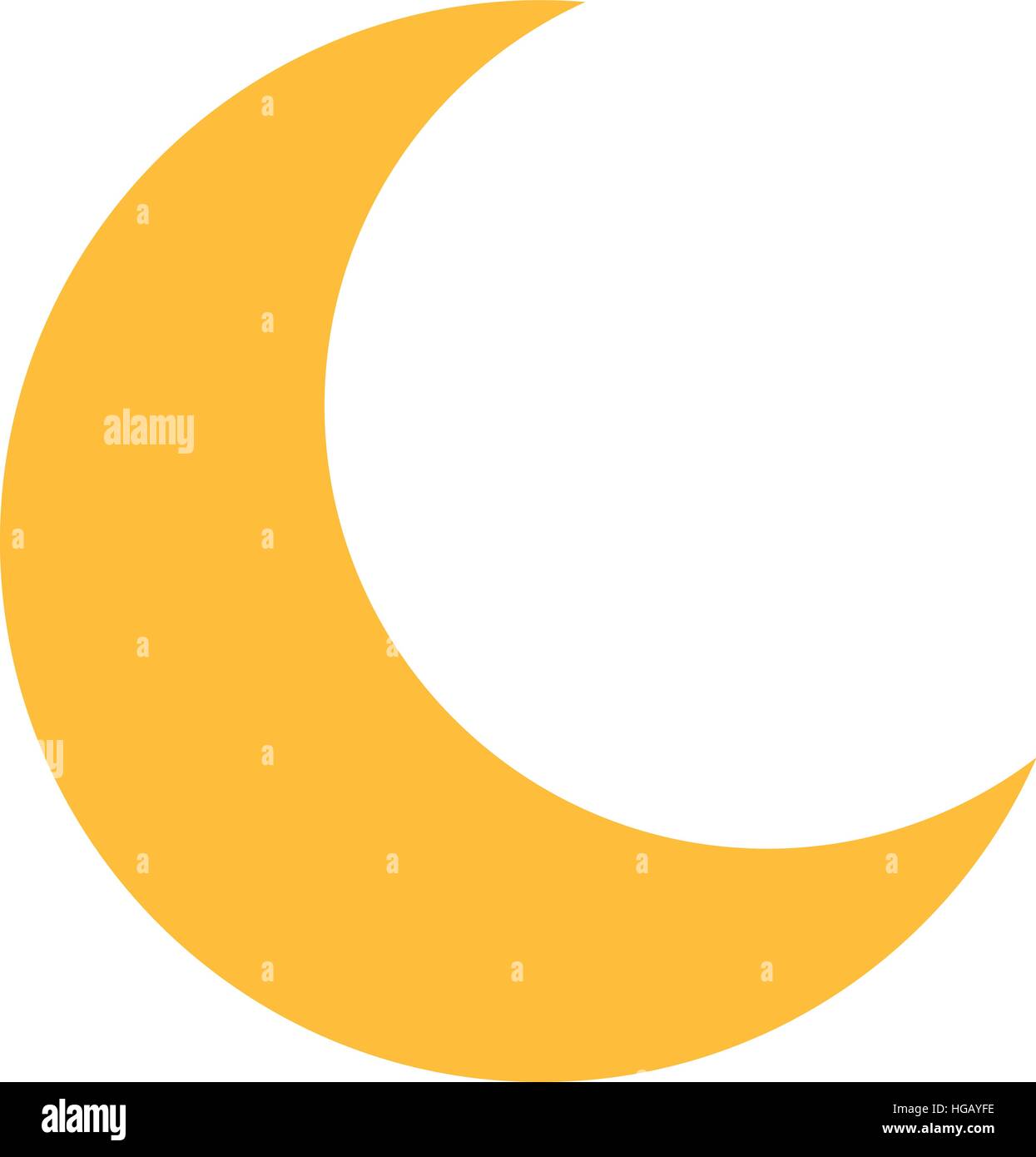 Crescent icon Stock Vector Images - Alamy