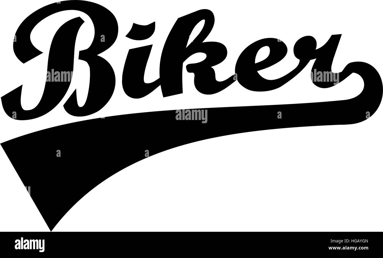 Biker word retro Stock Vector Image & Art - Alamy