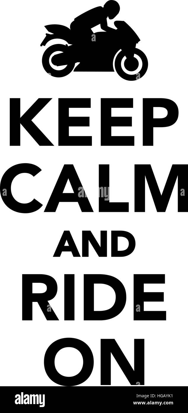 Keep Calm And Ride On Motocross