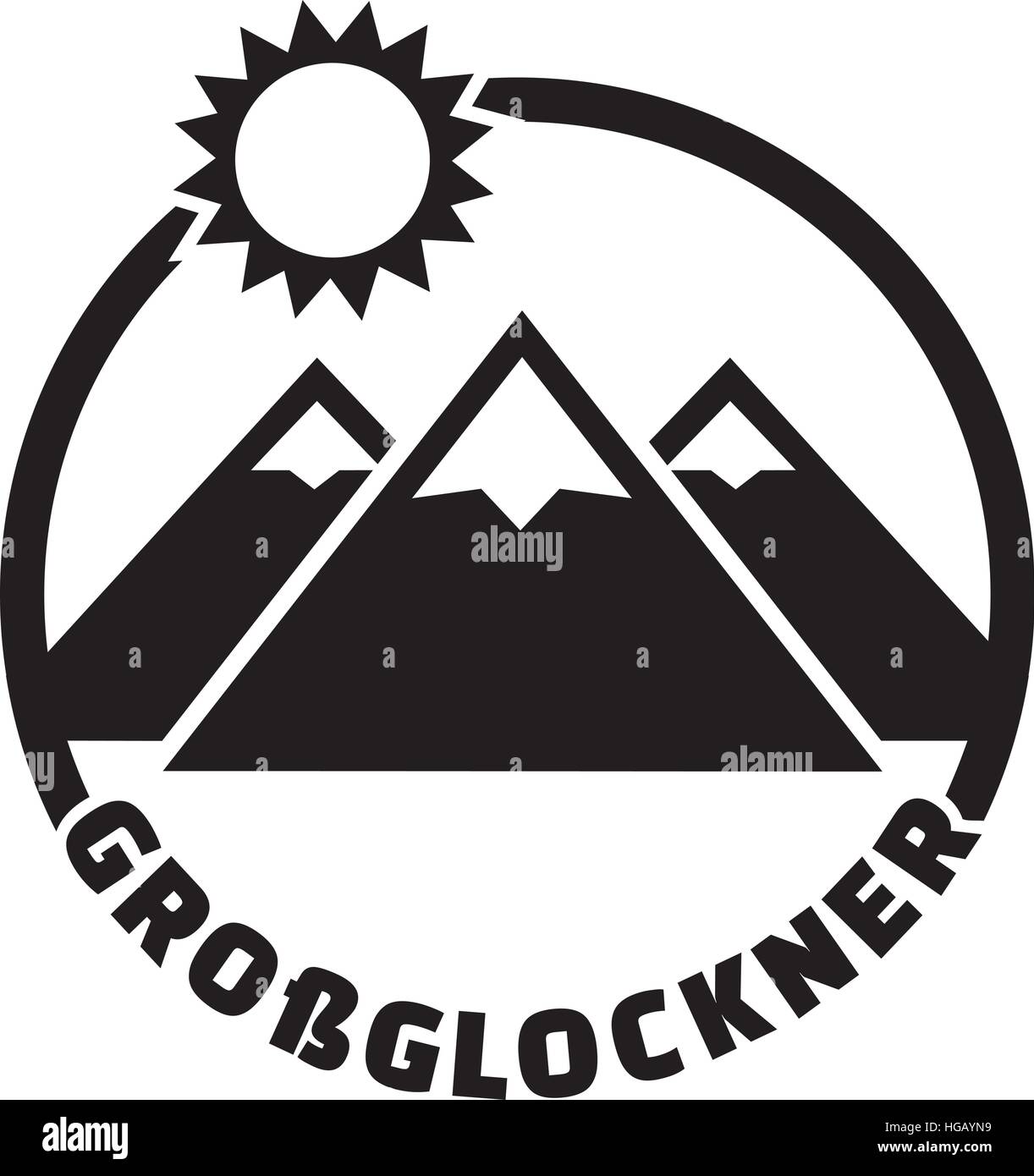 Grossglockner peak Stock Vector Images - Alamy