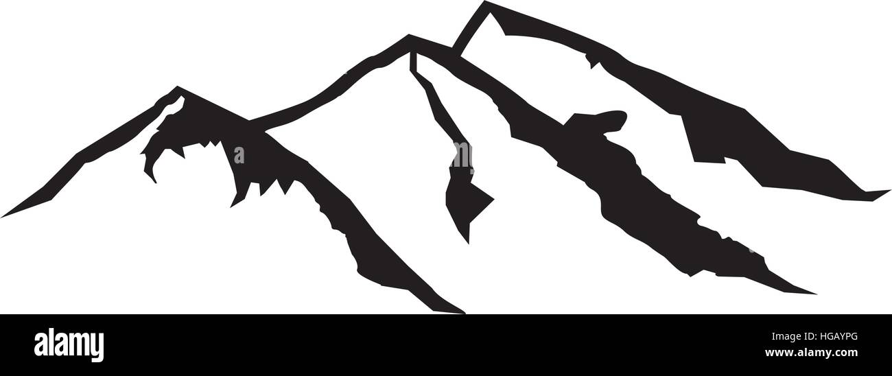 Three mountains shape Stock Vector Image & Art - Alamy