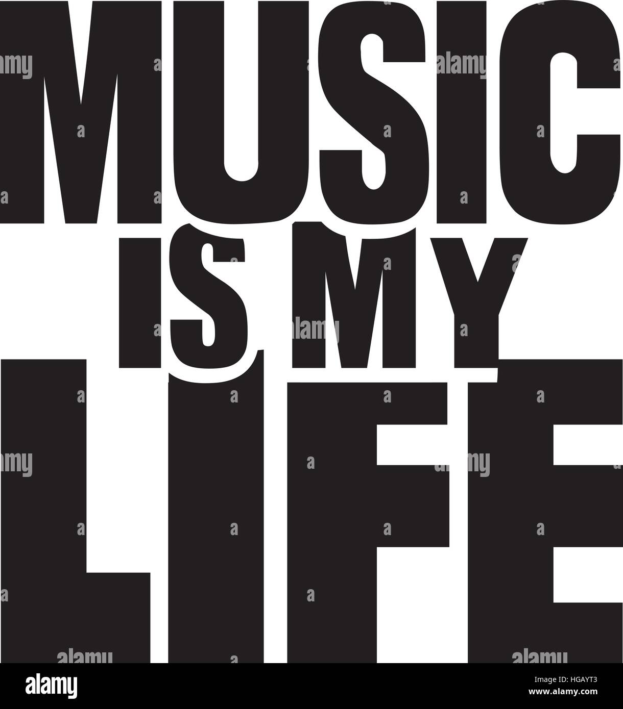 For life music Stock Vector Images - Alamy