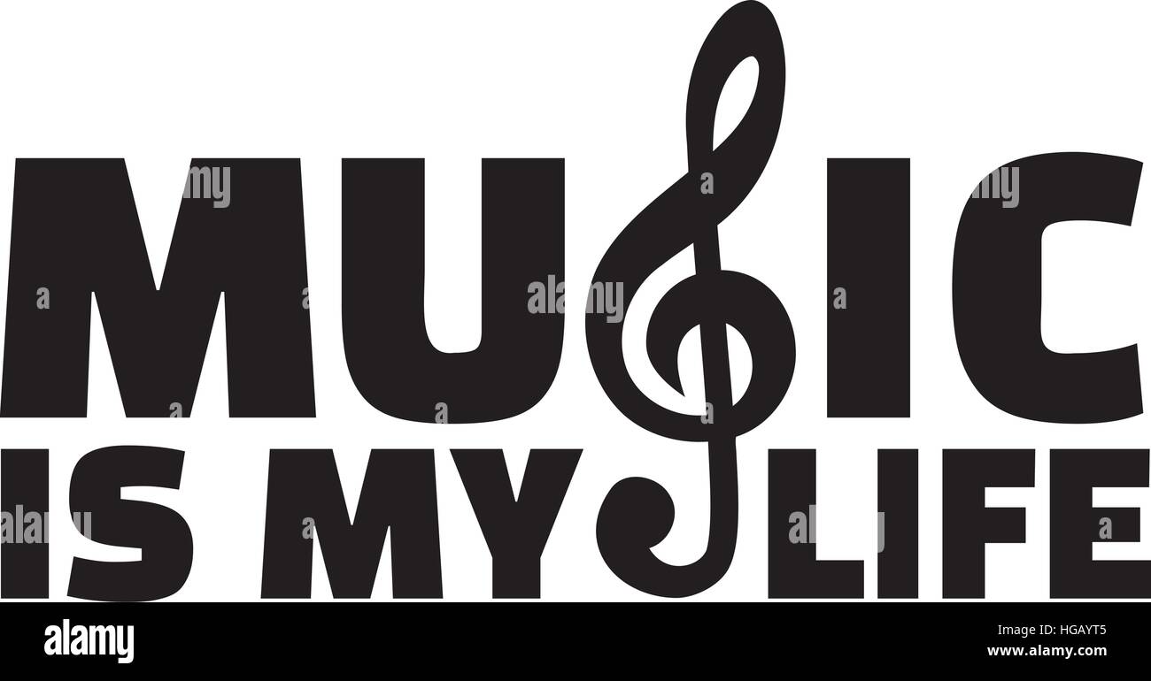 For life music Stock Vector Images - Alamy