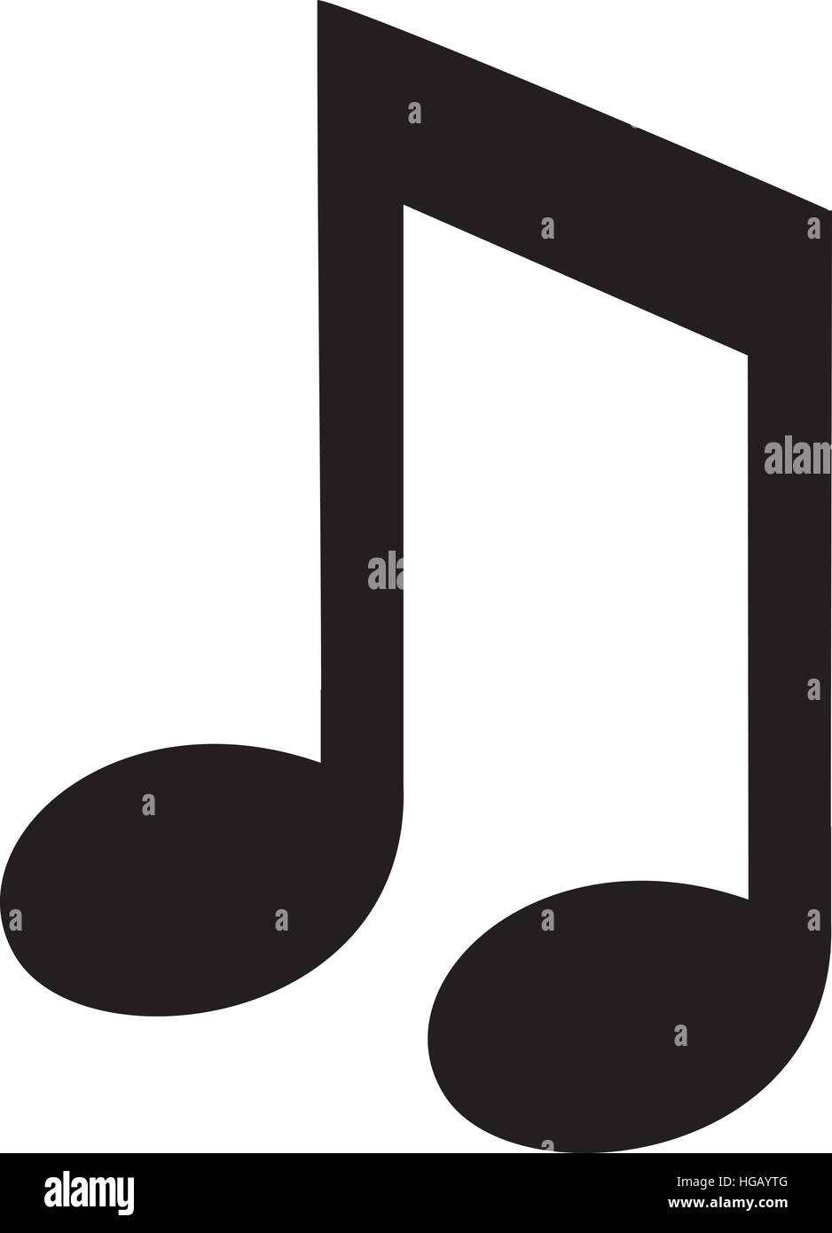 Double note with bar Stock Vector Image & Art - Alamy