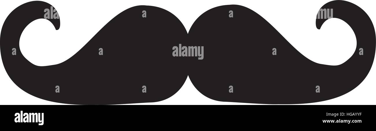 Mustache symbol Stock Vector Images - Alamy