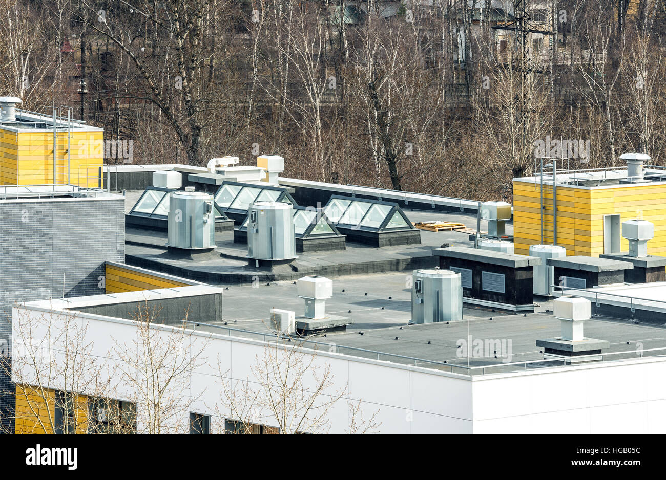 roof of the modern building Stock Photo - Alamy
