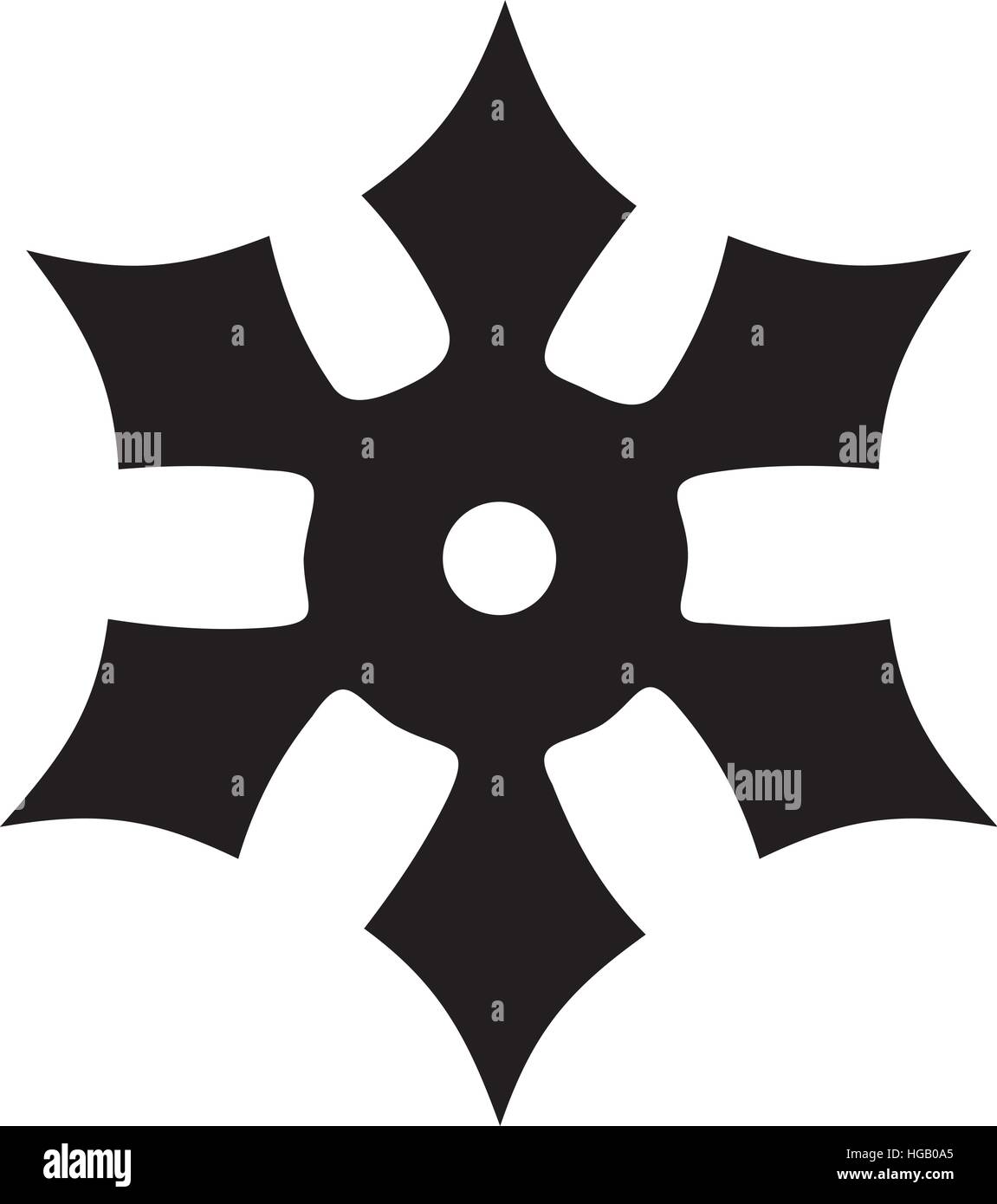 Throwing star ninja shuriken Stock Vector Images - Alamy