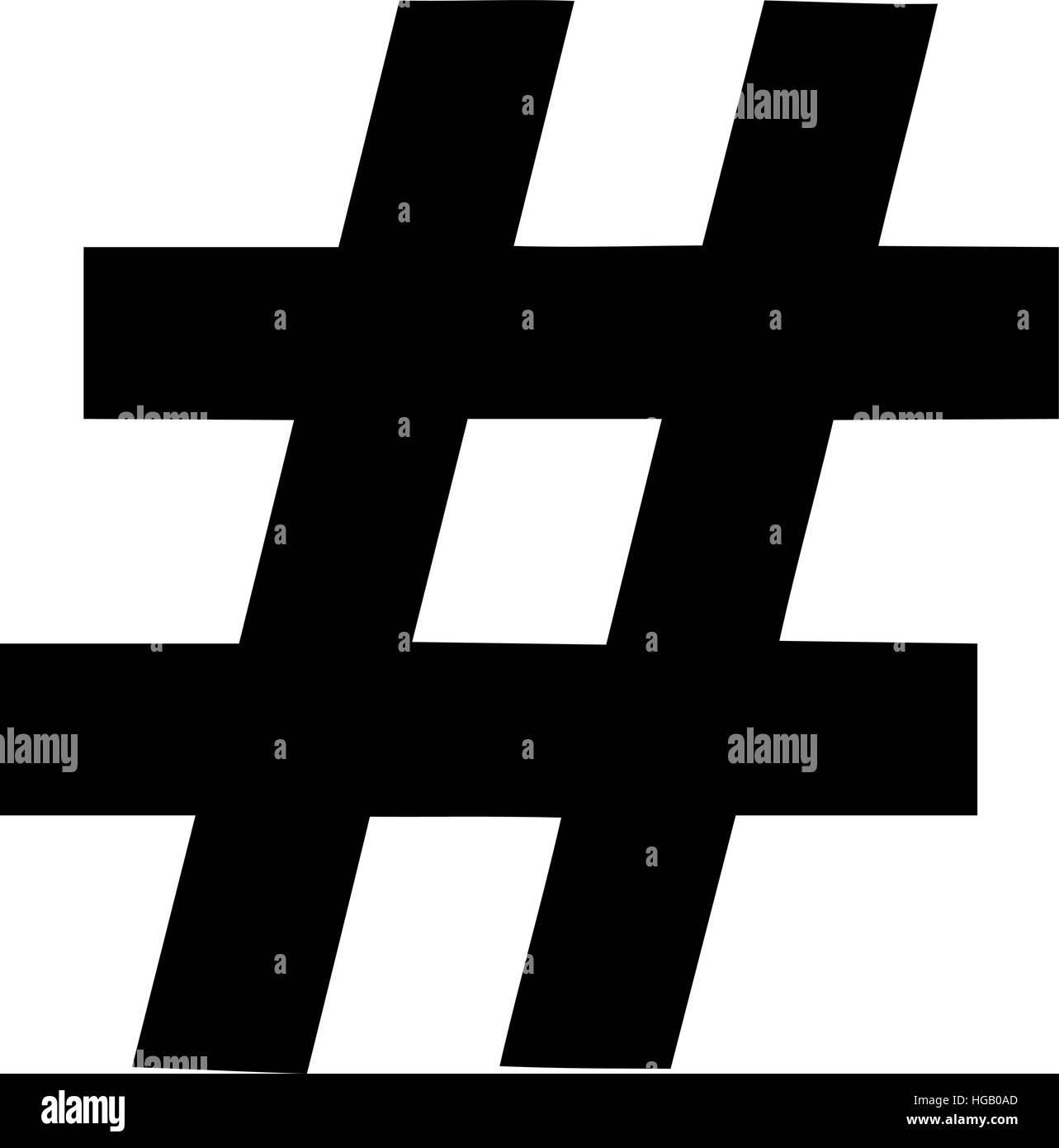 Hash icon hi-res stock photography and images - Alamy