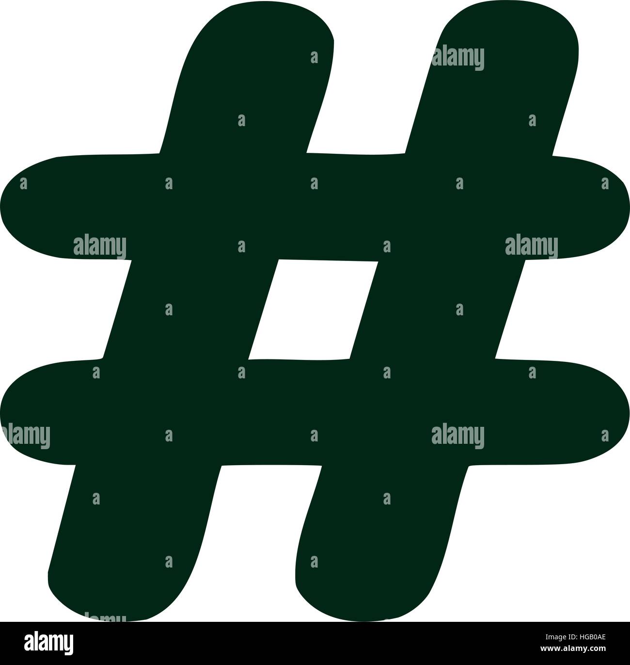 Hash icon hi-res stock photography and images - Alamy